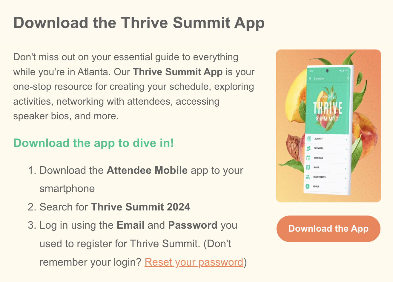 Thrive Summit 2025 | FAQs